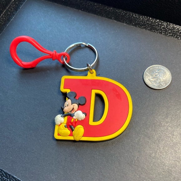 Disney | Other | Disney Letter D Keychain With Mickey Mouse | Poshmark